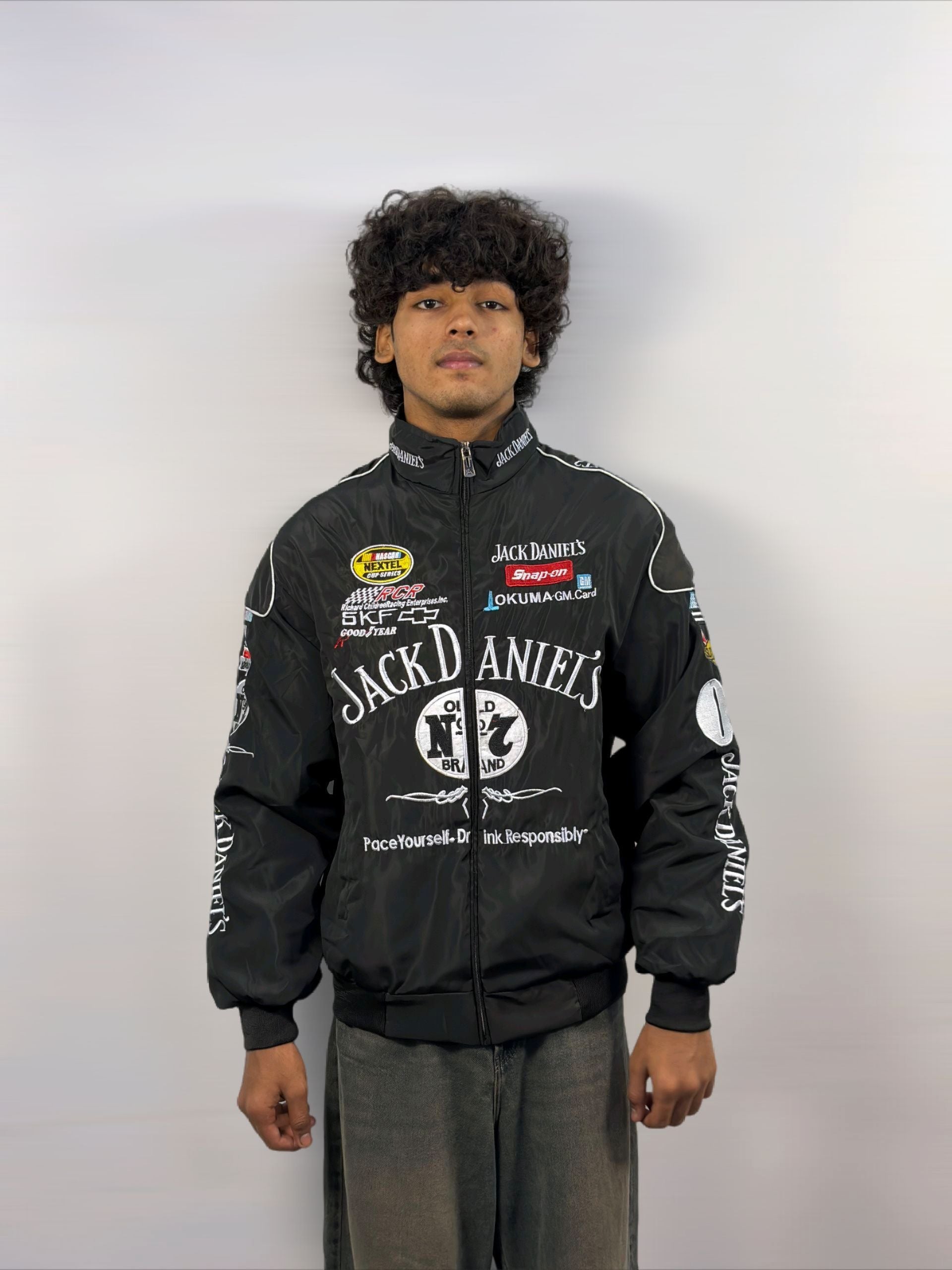 Racing JD Puffer Embroidery Unisex Jacket l stylestitch – Style Stitch